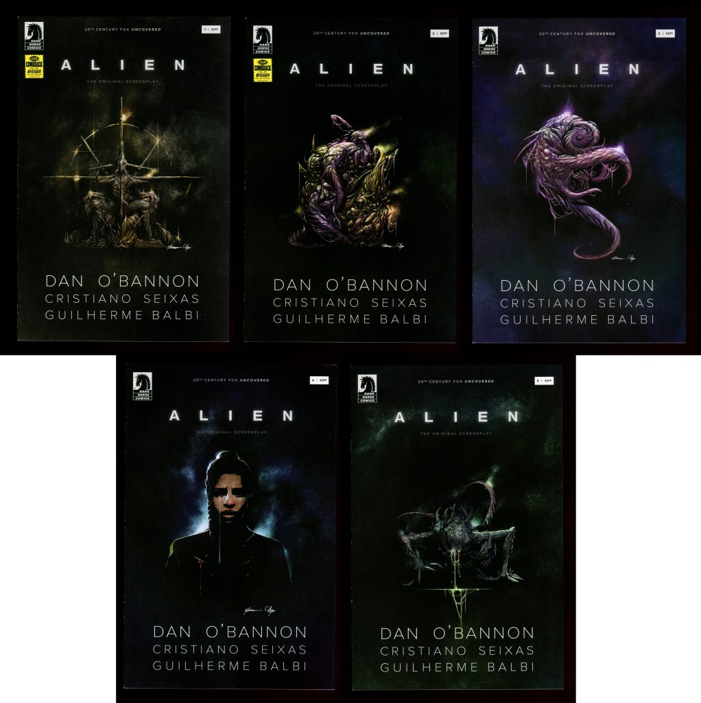 Alien The Original Screenplay Comic Set 1-2-3-4-5 Lot A ...