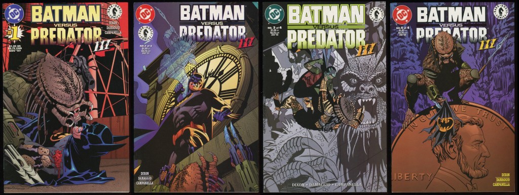 Batman versus Predator III Blood Ties Comic Set 1-2-3-4 Lot Robin ...