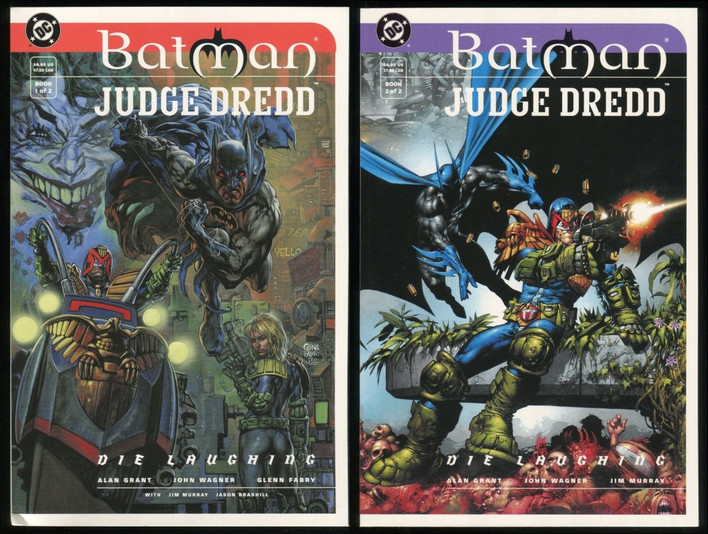 Batman Judge Dredd Die Laughing Trade Paperback Set 1-2 Lot TPB Dark ...