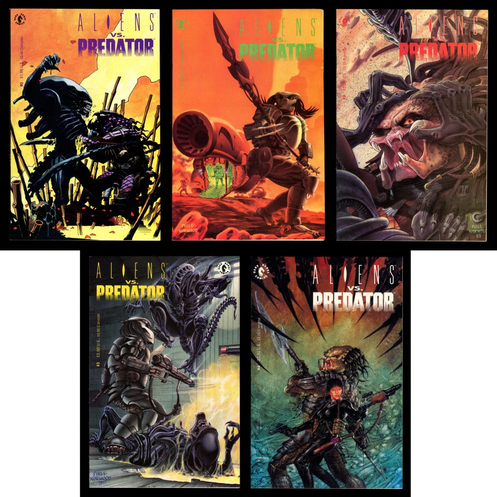 Aliens vs Predator Comic Set 0-1-2-3-4 Lot 1990 ...