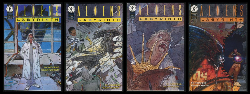 Aliens Labyrinth Comic Set 1-2-3-4 Lot Kilian Plunkett art Xenomorph ...