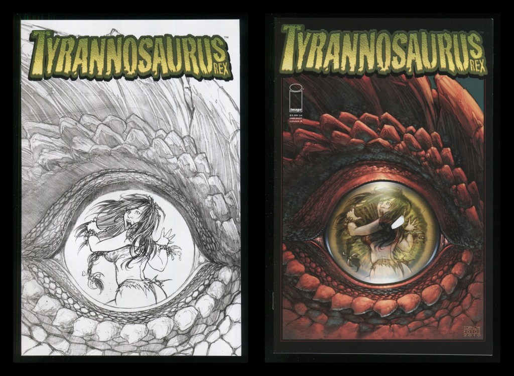 Tyrannosaurus Rex Comic w/ Variant Black and White Cover by Jeff Zornow ...