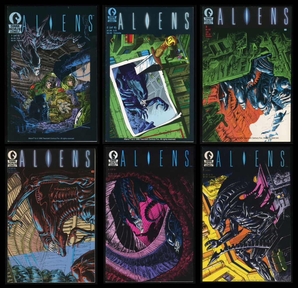 Aliens 1988 Comic Set 1-2-3-4-5-6 Lot Dark Horse 1st series Mark Nelson ...