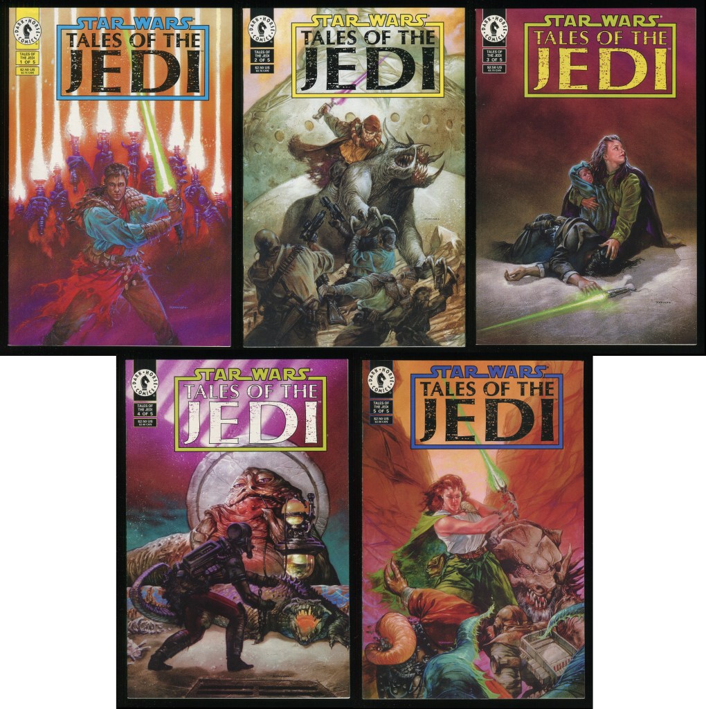 Star Wars Tales of the Jedi Comic Set 1-2-3-4-5 Lot TofJ Dave Dorman ...