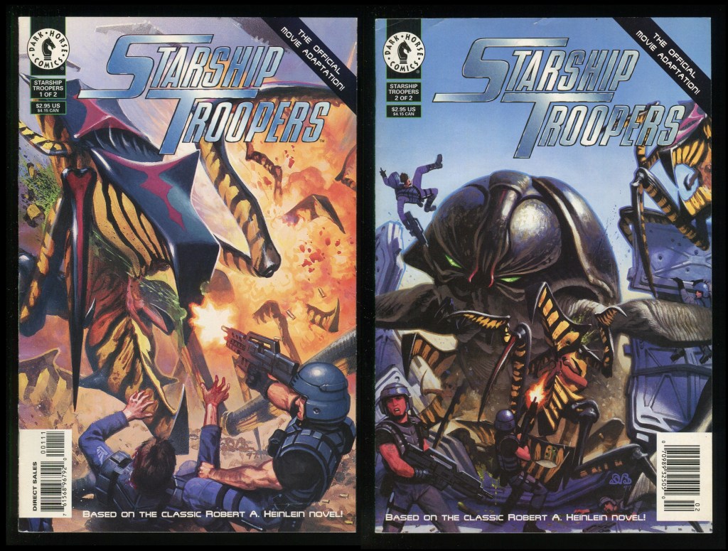 Starship Troopers Official Movie Adaptation Comic Set 1-2 Lot Robert A ...