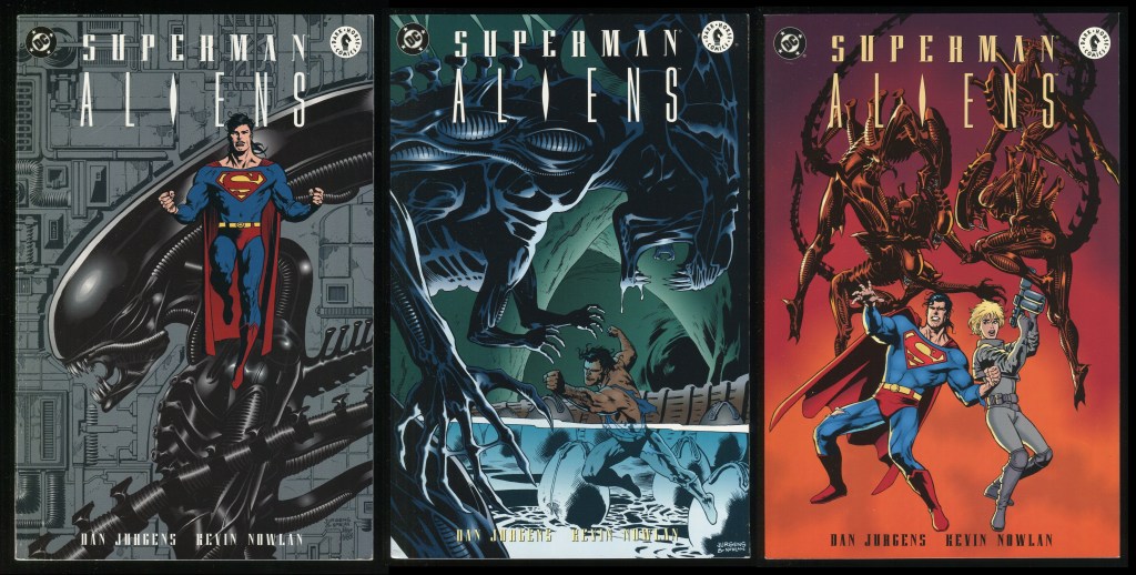 Superman vs Aliens Trade Paperback Set 1-2-3 Lot TPB Dan Jurgens art ...