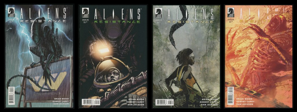 Aliens Resistance Variant Comic Set 1-2-3-4 Lot B Sequel to the Alien ...