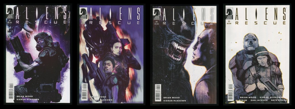 Aliens Rescue Variant Comic Set 1-2-3-4 Lot B Alien Resistance Sequel ...