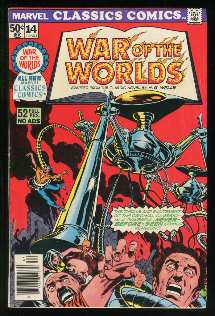 Marvel Classics 14 War of the Worlds Comic HG Wells Alien Invasion Mars ...