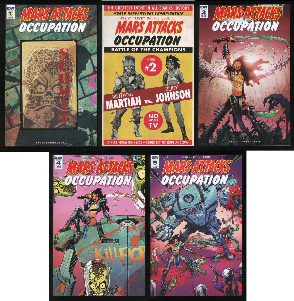 Mars Attacks Occupation Comic Set 1-2-3-4-5 Lot - CollectibleEntertainment.com