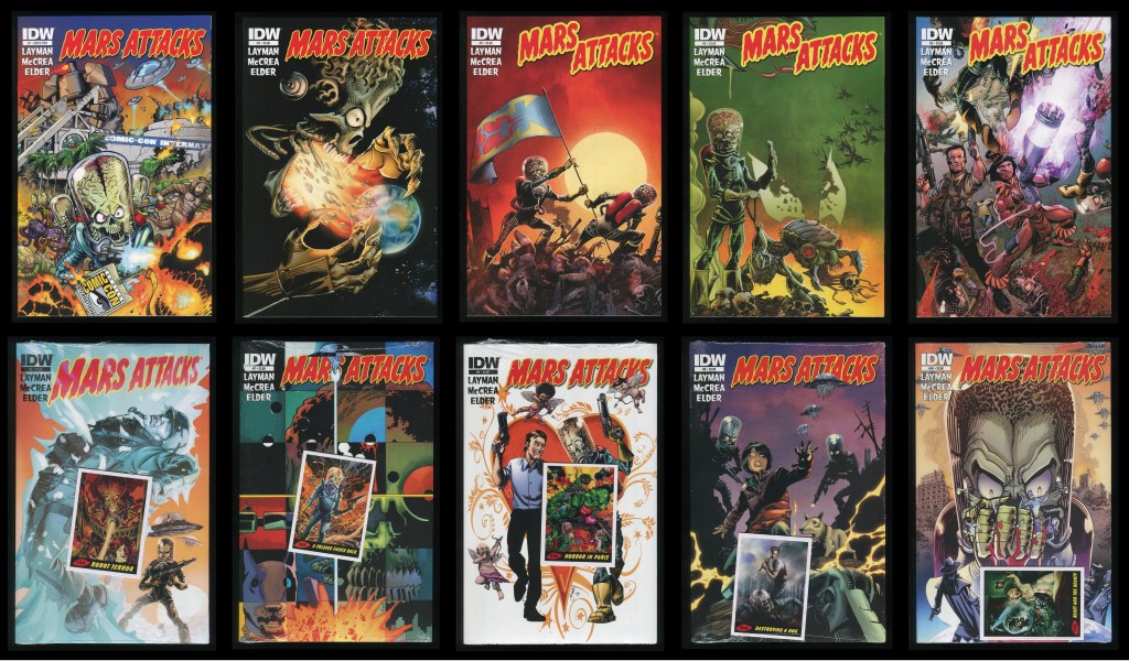Mars Attacks IDW Comic Set 1-2-3-4-5-6-7-8-9-10 Lot SDCC cvr Like War ...