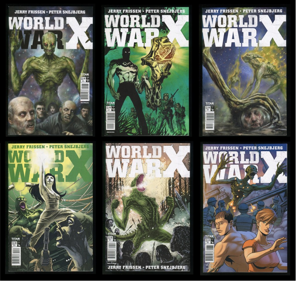 World War X Variant Comic Set 1-2-3-4-5-6 Lot C Alien Invasion Zombie ...