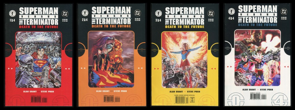 Superman versus The Terminator Comic Set 1-2-3-4 Lot ...