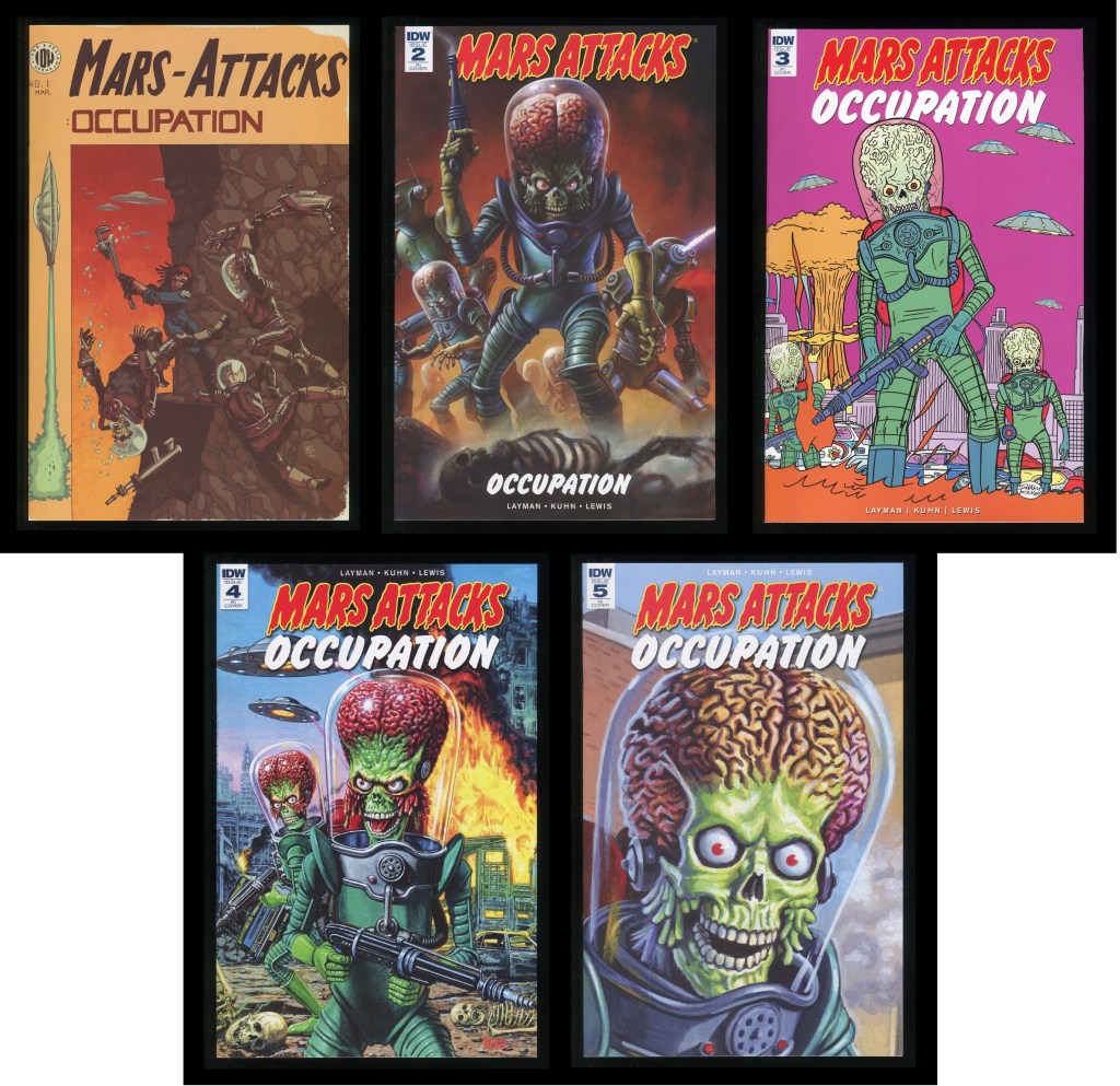Mars Attacks Occupation Retailer Incentive Variant Comic Set 1-2-3-4-5 RI Lot ...