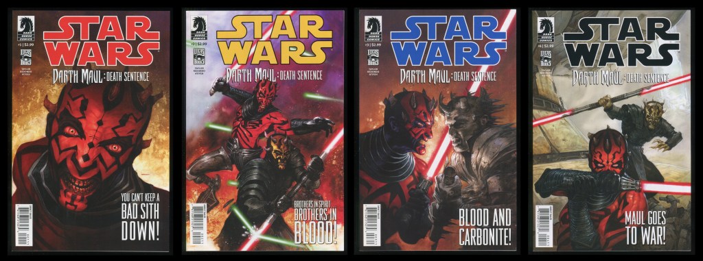 Star Wars Darth Maul Death Sentence Comic Set 1-2-3-4 Lot Savage Opress ...