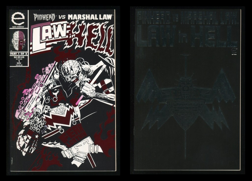 Pinhead vs Marshal Law in Hell Foil Comic Set 1-2 Lot Horror Demons ...