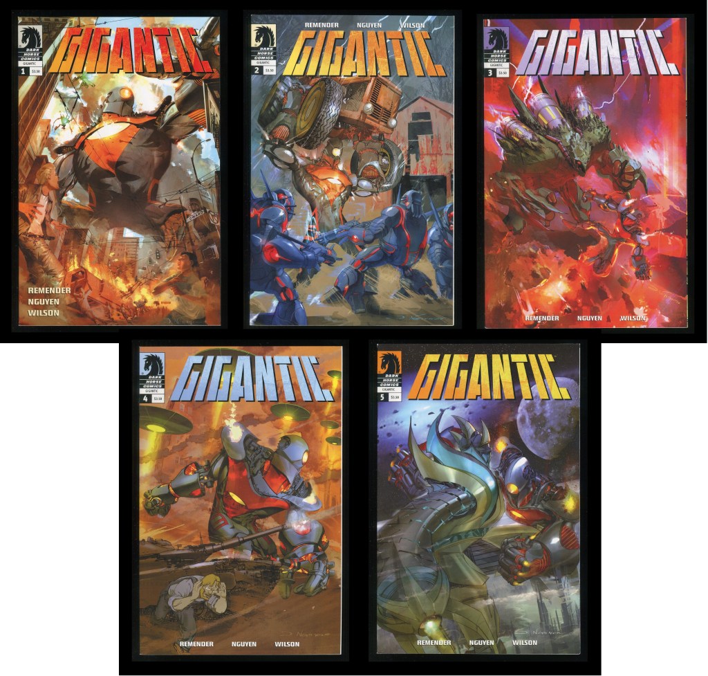 Gigantic Comic Set 1-2-3-4-5 Dark Horse Alien Invasion Robot Like ...