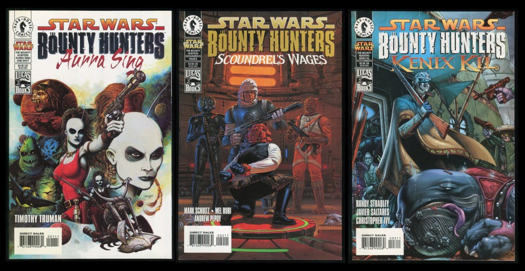 Star Wars Bounty Hunters Trilogy Comics Lot Aurra Sing Scoundrels Wages ...