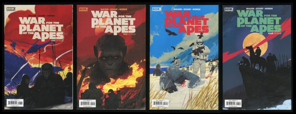 War for the Planet of the Apes Comic Set 1-2-3-4 Lot PotA Caesar Movie ...