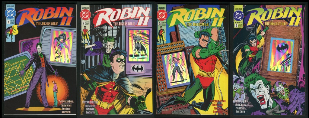 Robin II 2 The Joker's Wild Hologram Comic Set 1-2-3-4 Lot A Batman Tim ...