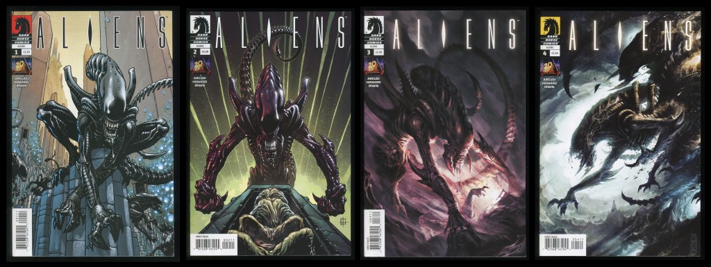 Aliens 2009 Comic Set 1-2-3-4 Lot Day Cover 1 Xenomorph Facehugger ...