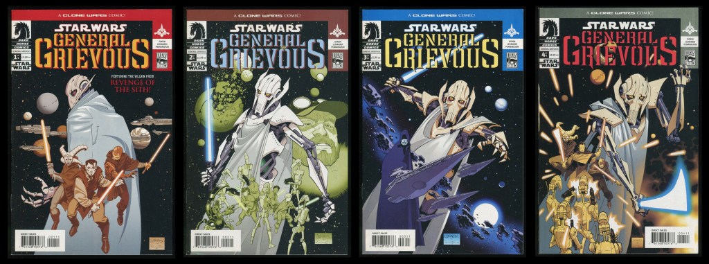 Star Wars General Grievous Comic Set 1-2-3-4 Lot Clone Wars Dooku Jedi ...