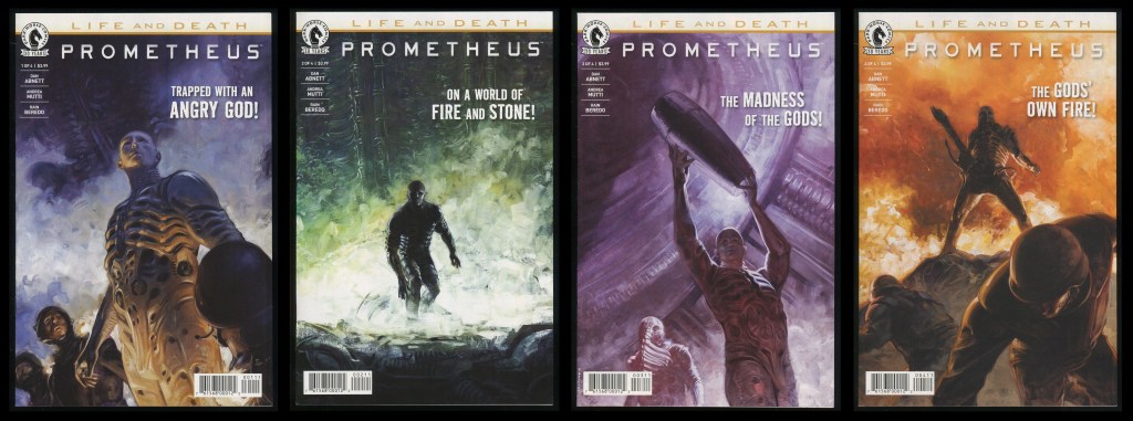 Prometheus Life and Death Comic Set 1-2-3-4 Lot Aliens Predator ...
