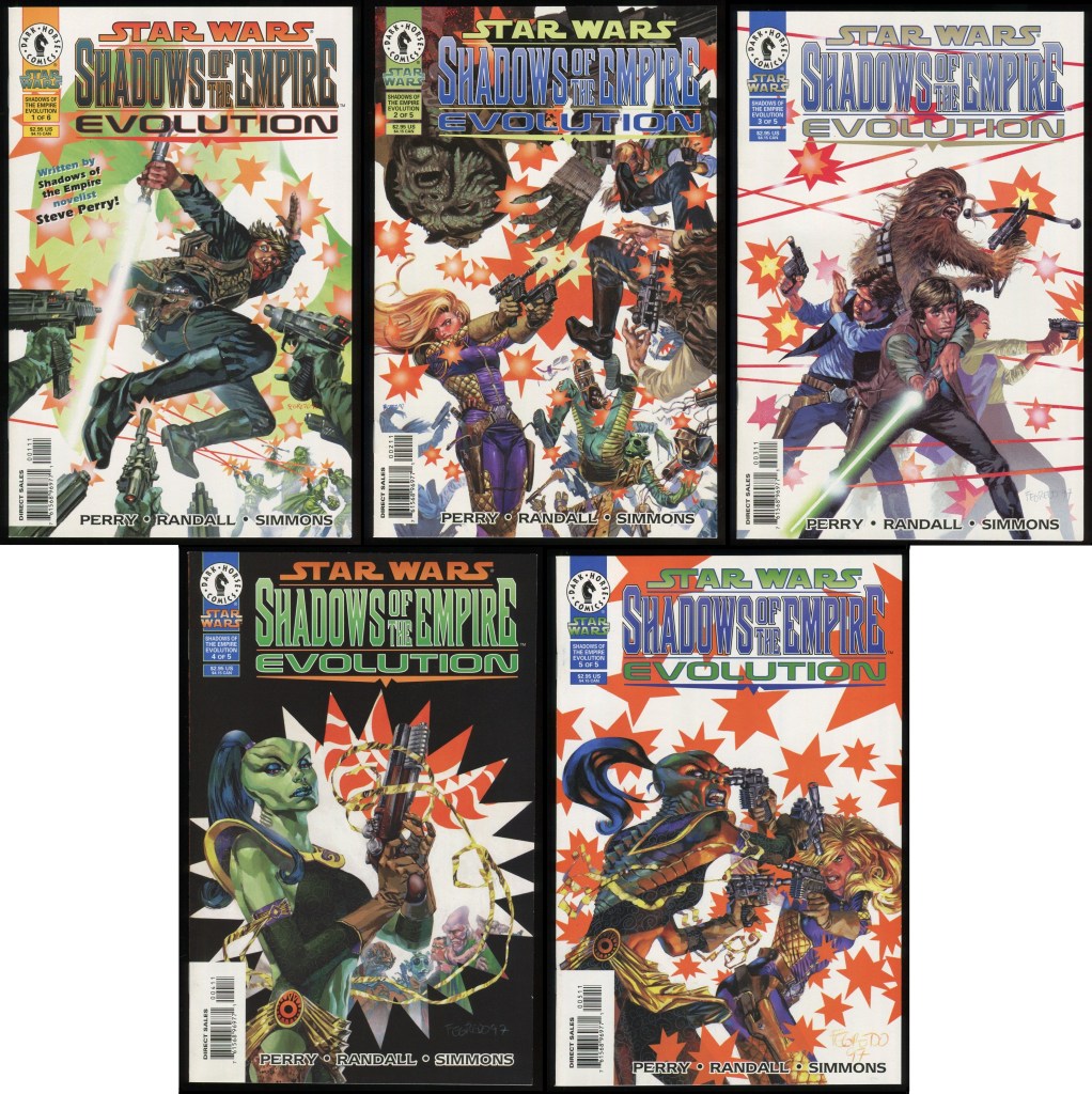 Star Wars Shadows of the Empire Evolution Comic Set 1-2-3-4-5 Lot Steve ...