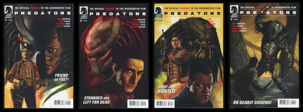 Predators Official Movie Prequel Comic Set 1-2-3-4 Lot vs Navy Seals ...