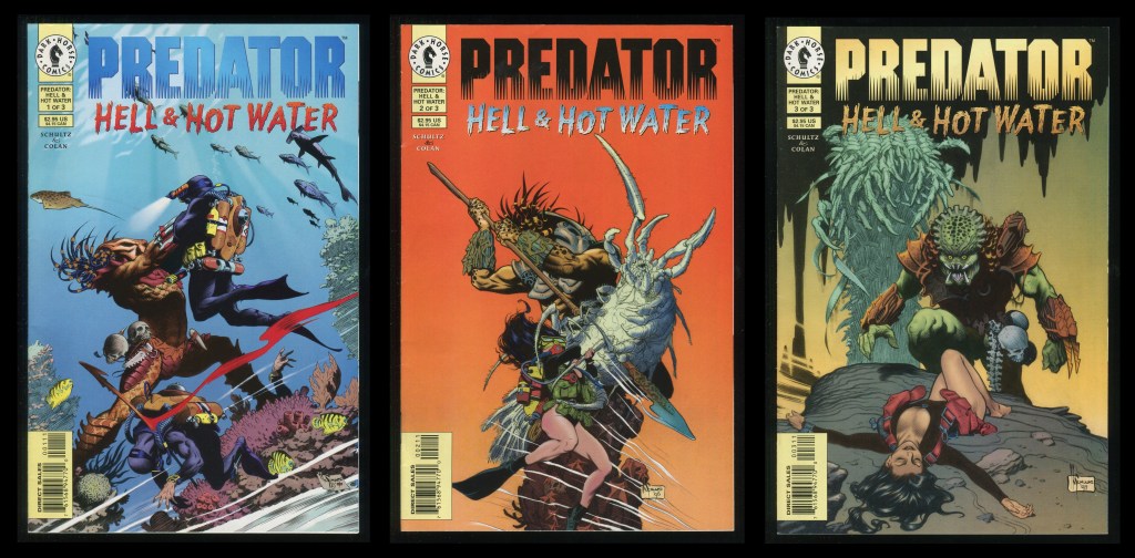 Predator Hell & Hot Water Comic Set 1-2-3 Lot Gene Colan Mark Schultz ...