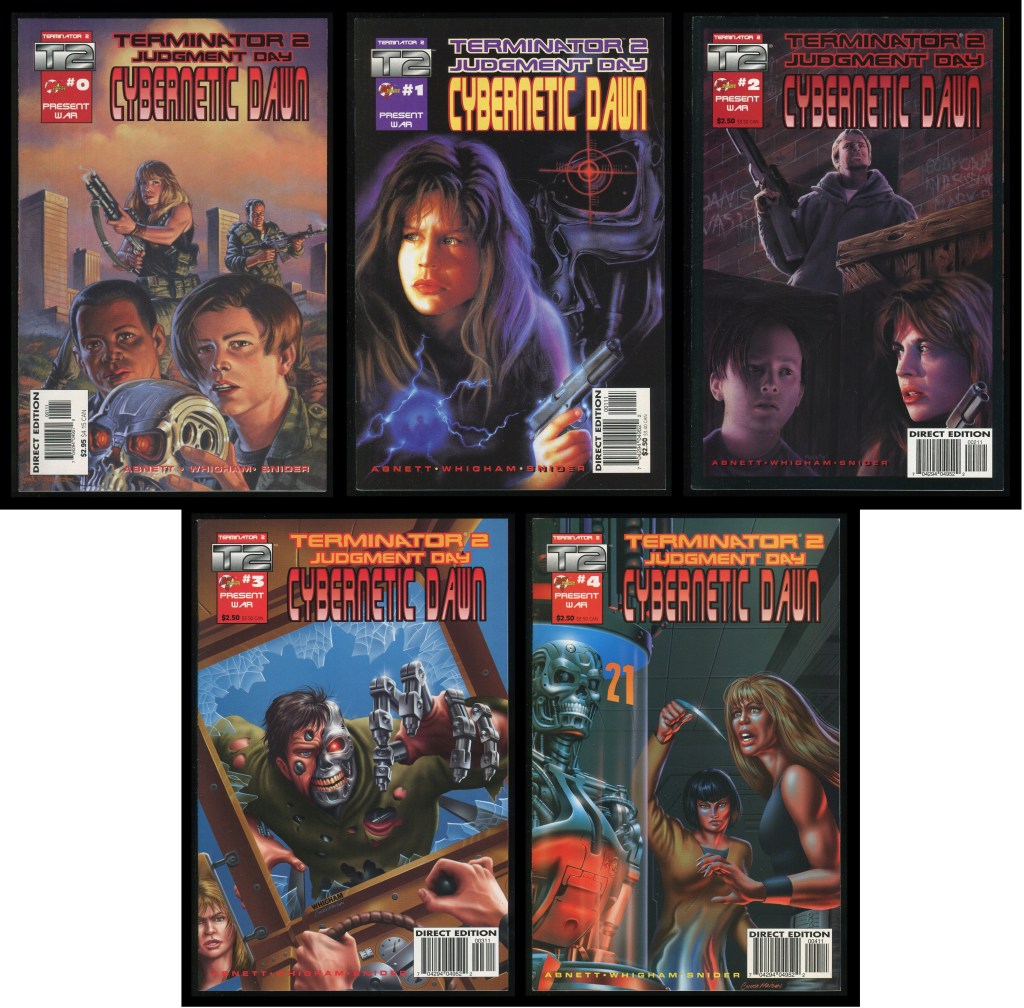 Terminator 2 Judgment Day Cybernetic Dawn Comic Set 0 1 2 3 4 Lot T 800