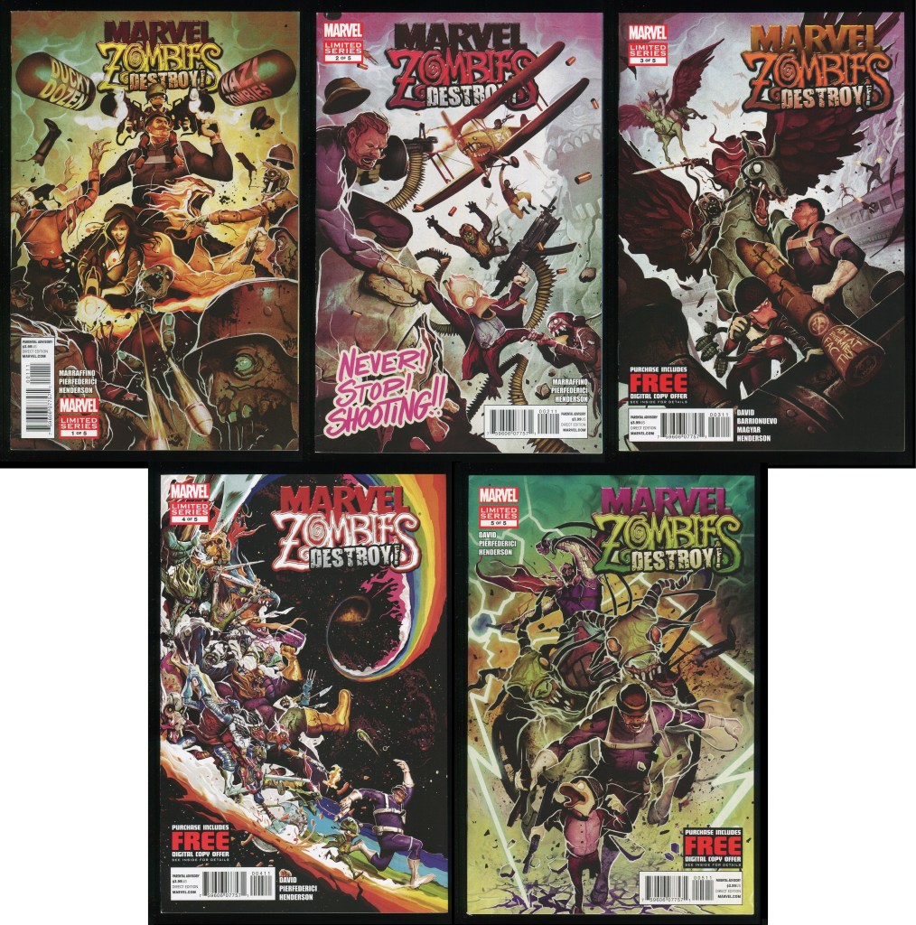 Marvel Zombies Destroy! Comic Set 1-2-3-4-5 Lot Horror Zombies ...