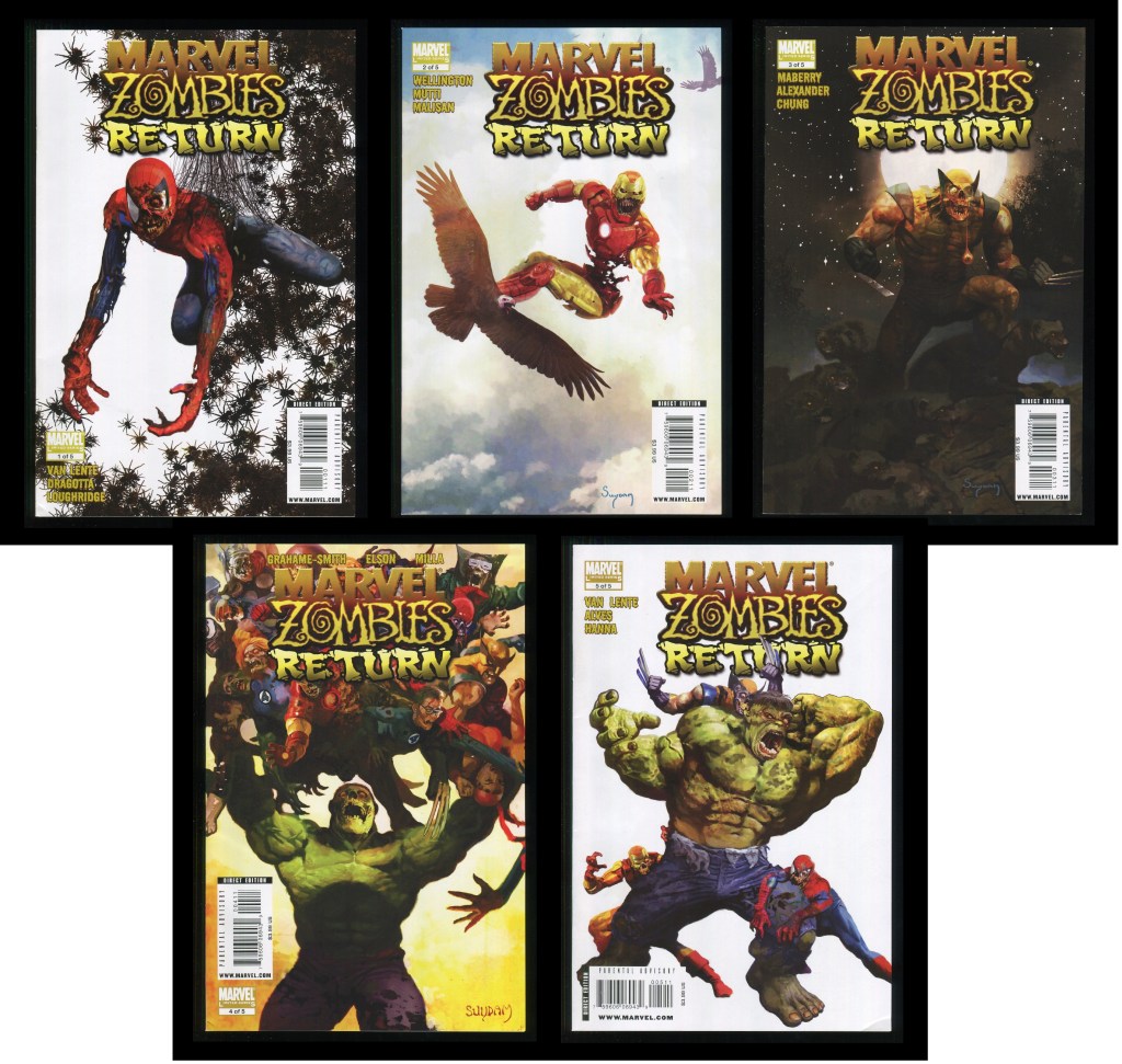 Marvel Zombies Return Comic Set 1-2-3-4-5 Lot Horror Arthur Suydam ...