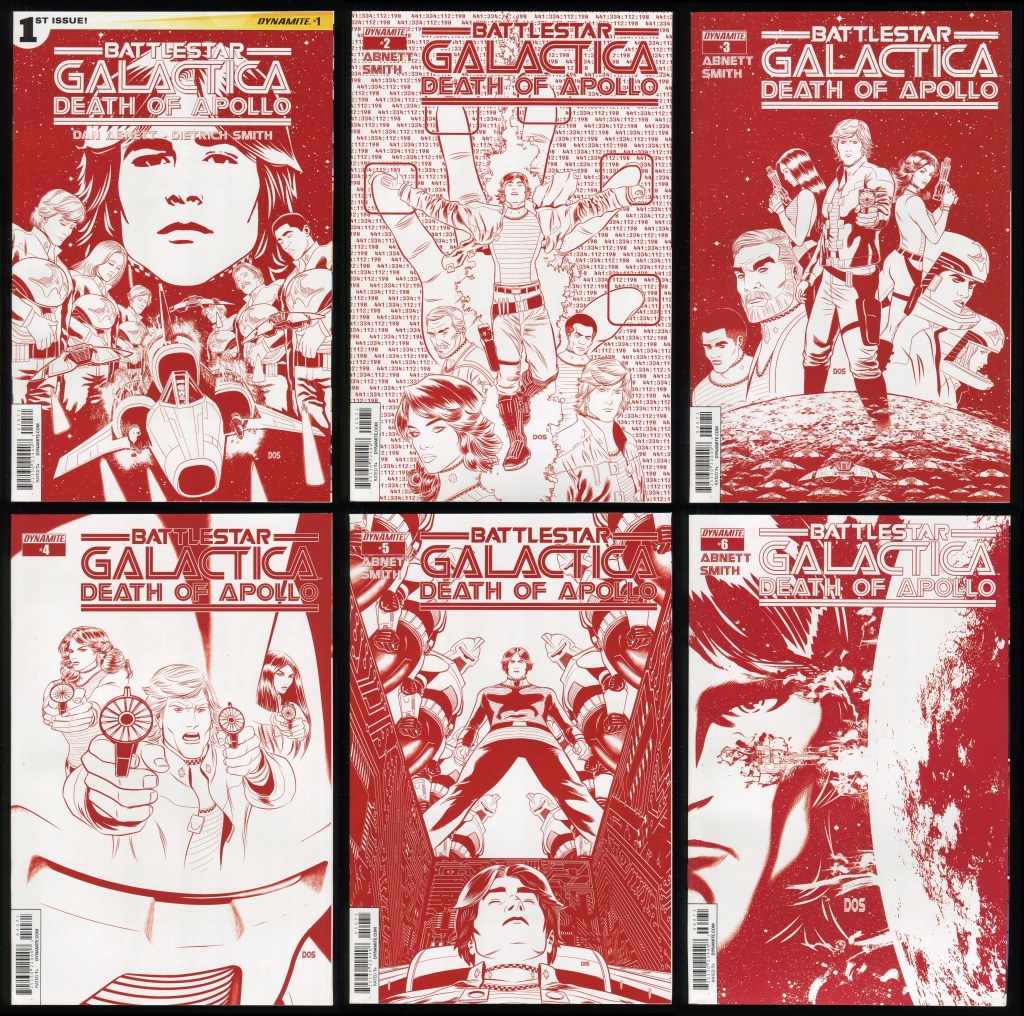 Battlestar Galactica Death of Apollo Red Variant Comic Set 1-2-3-4-5-6 ...