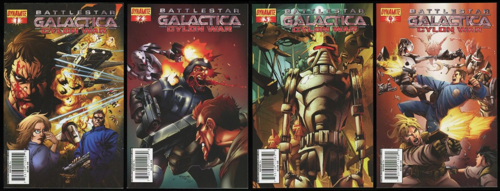 Battlestar Galactica Cylon War Comic Set 1-2-3-4 Lot ...
