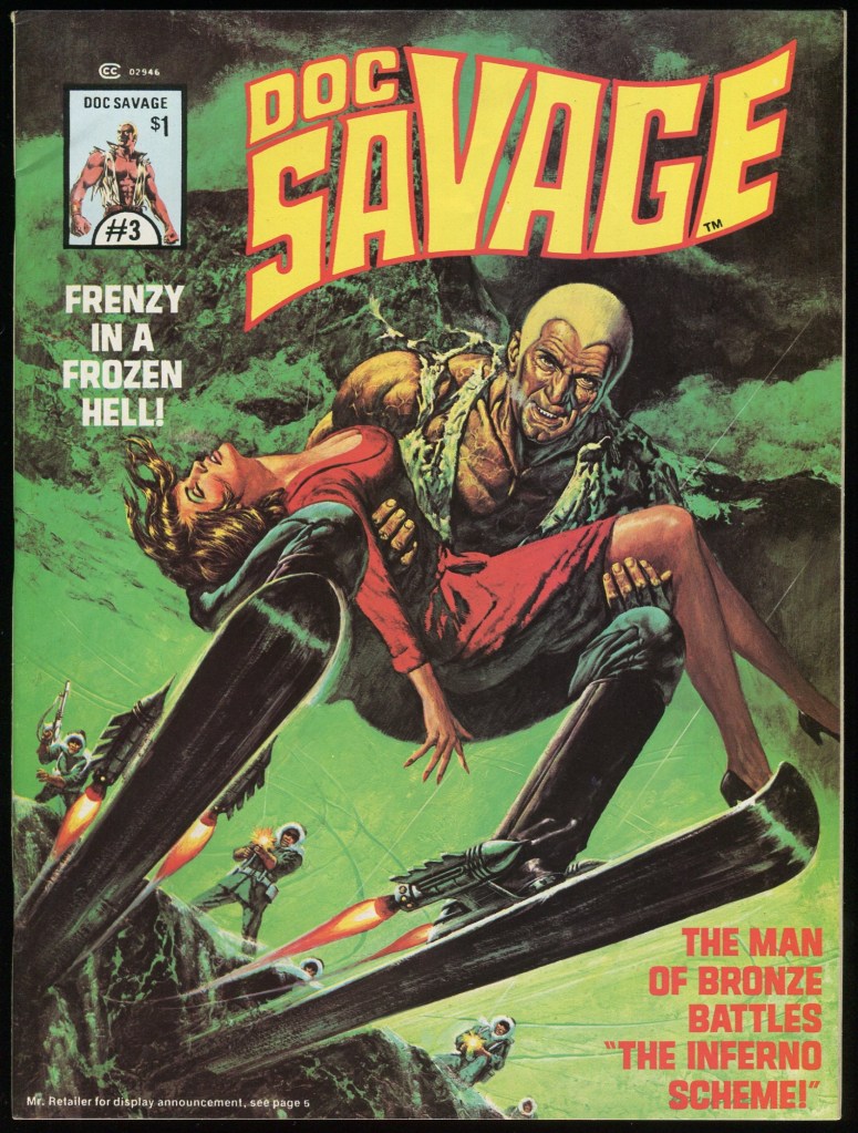 Doc Savage Man of Bronze 3 Magazine John Buscema & Rico Rival art ...