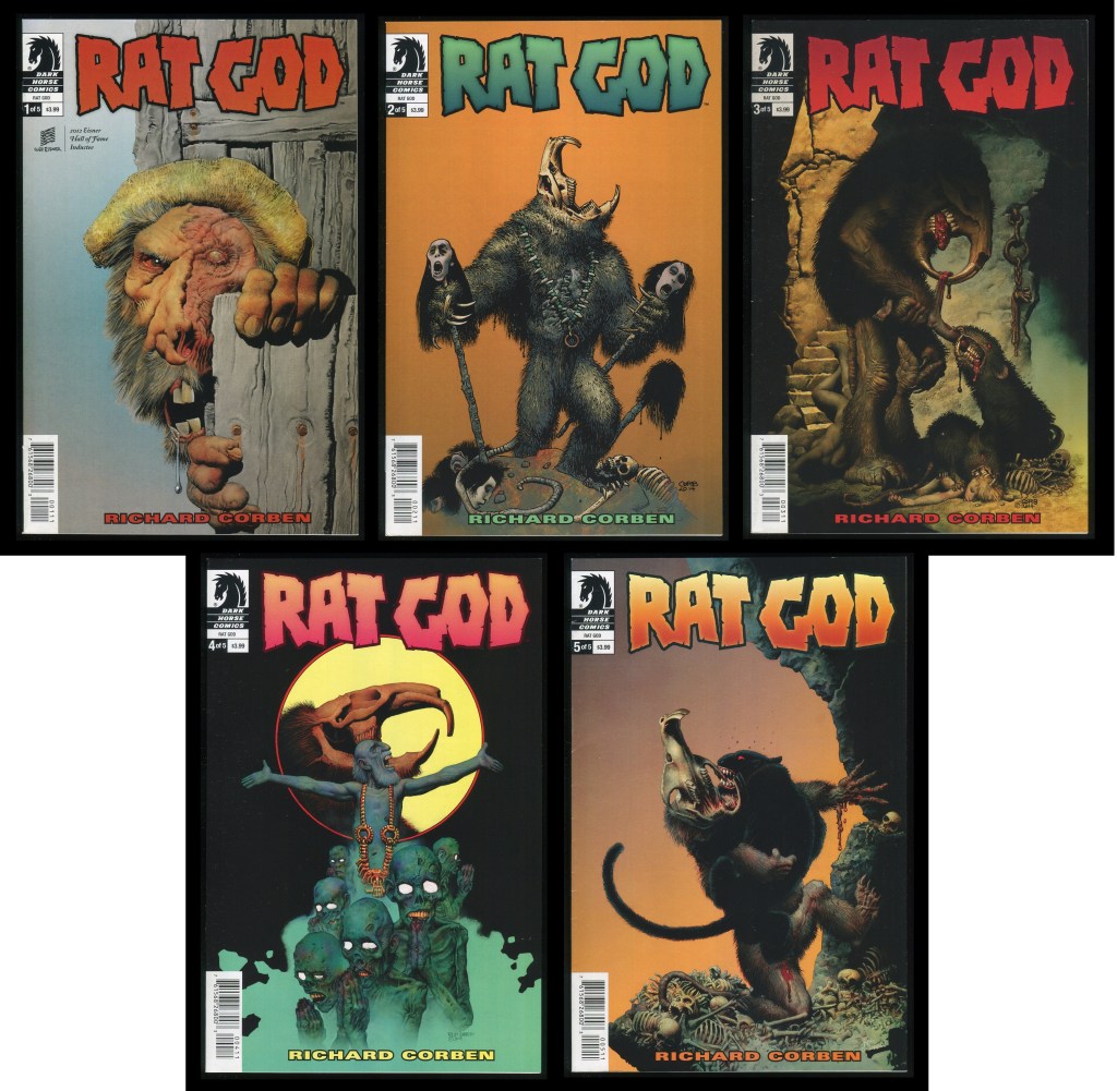 Rat God Comic Set 1-2-3-4-5 Lot Richard Corben art Lovecraft ...