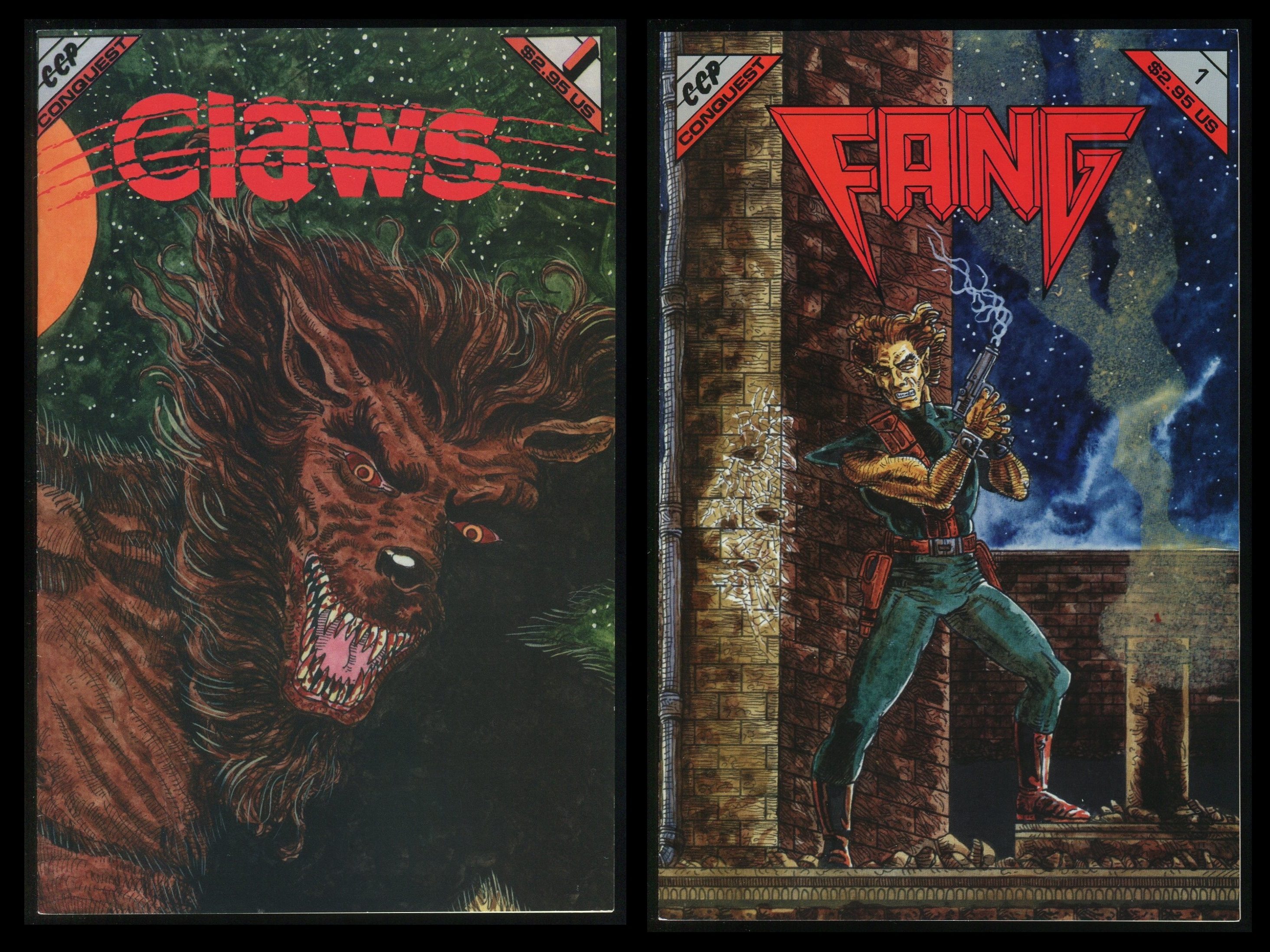 Claws & Fang Conquest Were-World Comic Double Feature Werewolf Comic ...