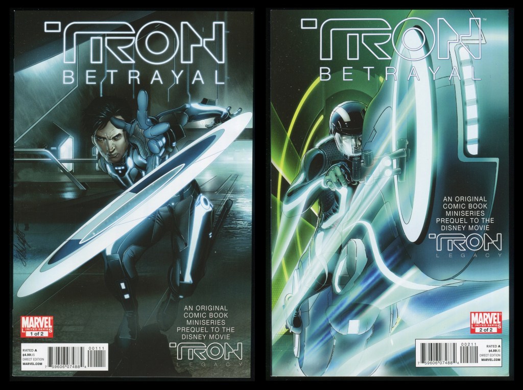 Tron Betrayal Comic Set 1-2 Lot Original Prequel to Disney's Tron Legacy Movie ...