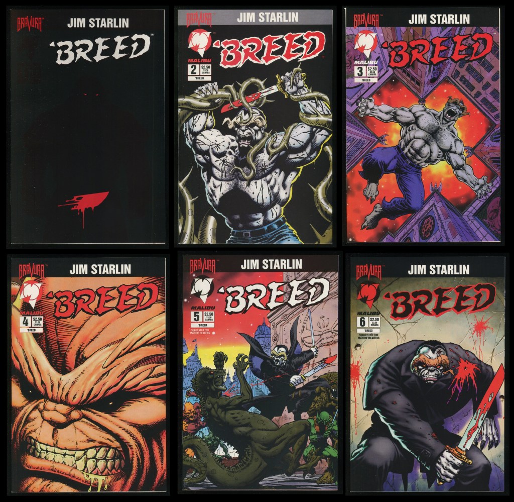 Breed Comic Set 1-2-3-4-5-6 Lot Jim Starlin art Malibu 1994 Vietnam War ...