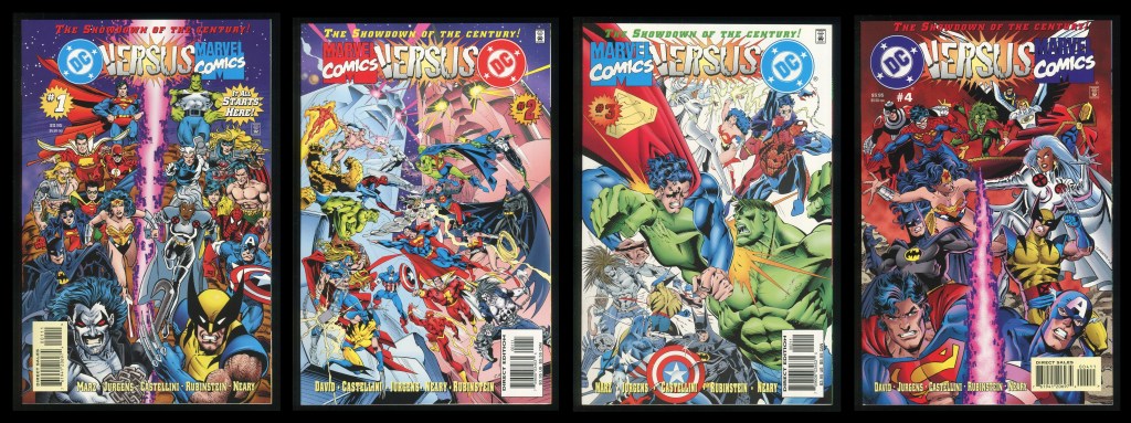 DC versus Marvel Comic Set 1-2-3-4 Lot - CollectibleEntertainment.com