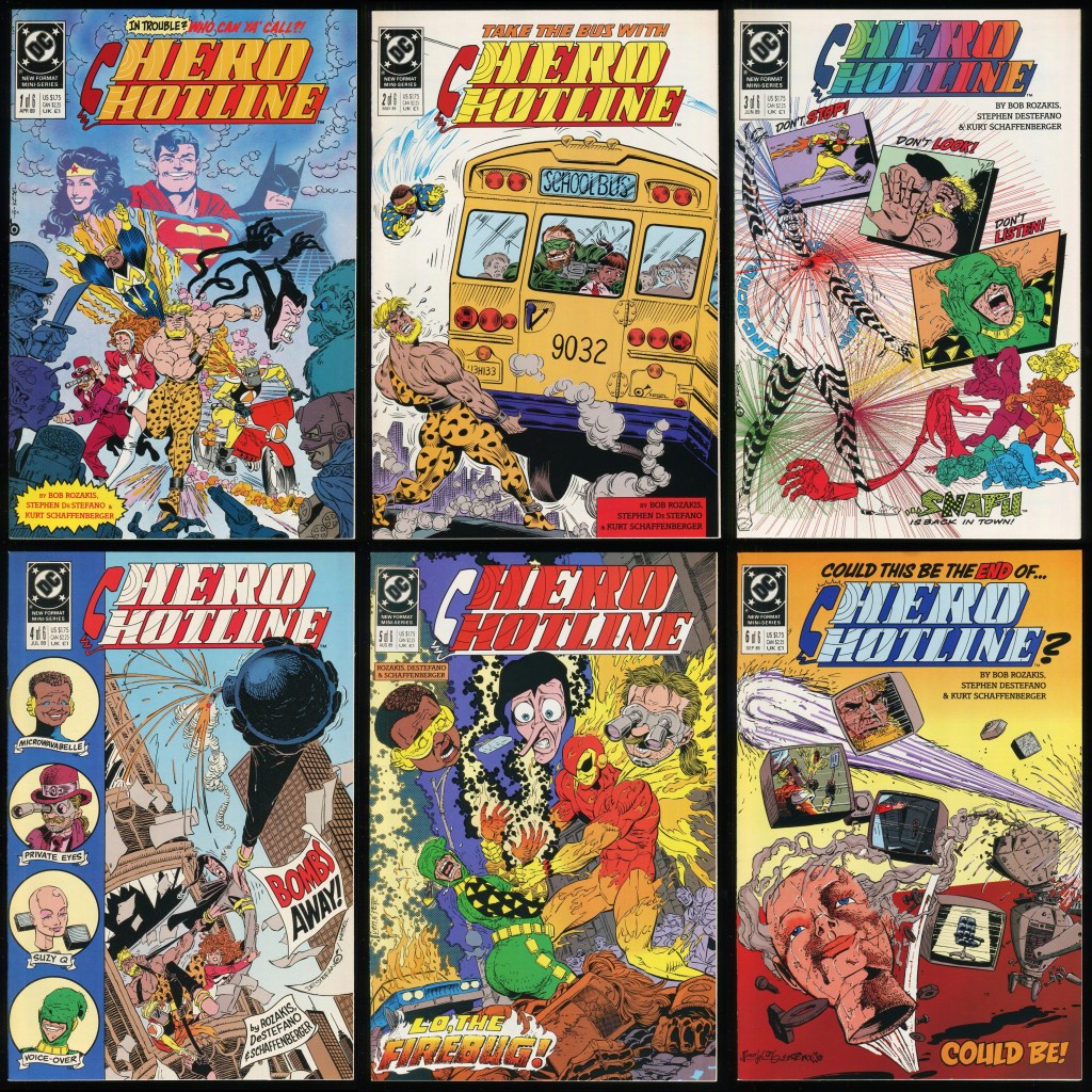 Hero Hotline Comic Set 1-2-3-4-5-6 w/ cameo by The Flash The Fastest ...
