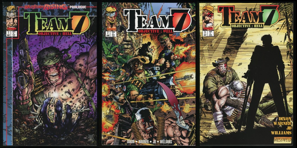 Team 7 Objective Hell Comic Set 1-2-3 Image Chris Warner Barry Windsor-Smith art ...