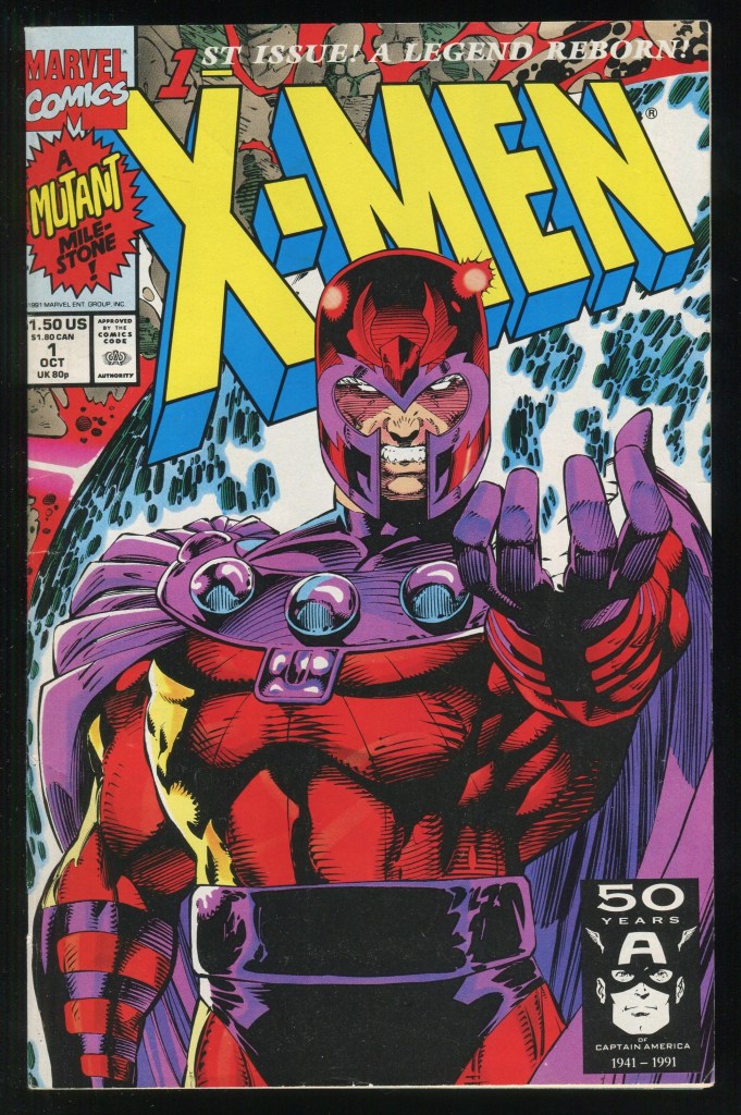 X-Men 1 Comic Featuring Jim Lee Magneto Cover art Chris Claremont 1991 ...