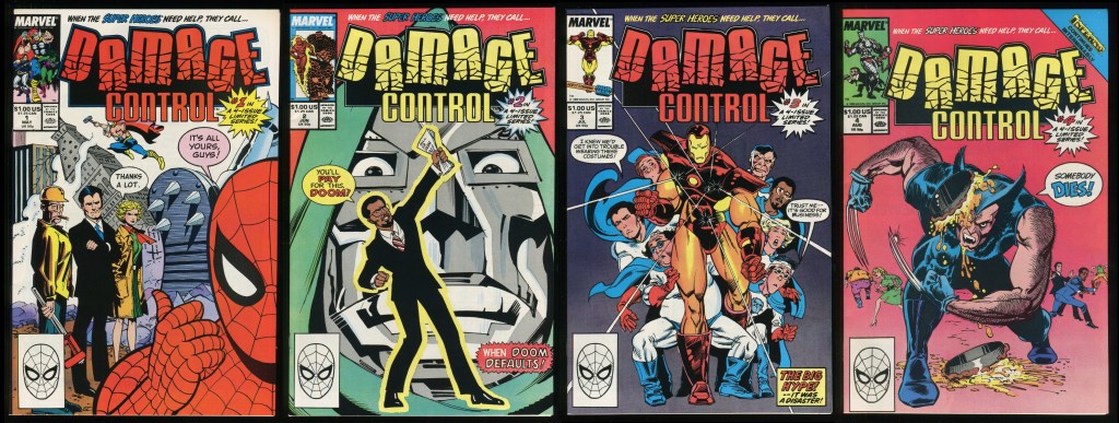 Damage Control Comic Set 1-2-3-4 Lot Marvel 1989 1st Series Spider-Man ...