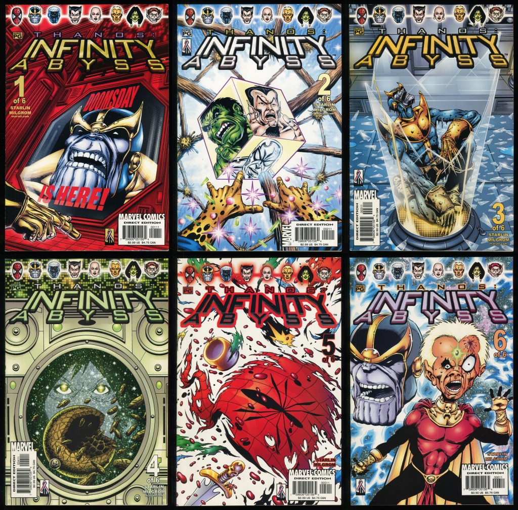 Infinity Abyss Comic Set 1-2-3-4-5-6 Marvel 2002 Jim Starlin Thanos ...