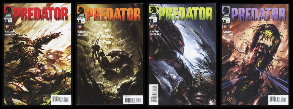 Predator 2009 Comic Set 1-2-3-4 Lot Dark Horse Prey to the Heavens ...