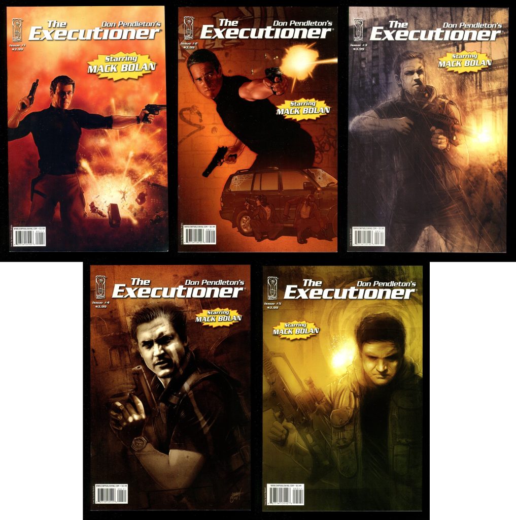 Don Pendleton's The Executioner Comic Set 1-2-3-4-5 Lot ...