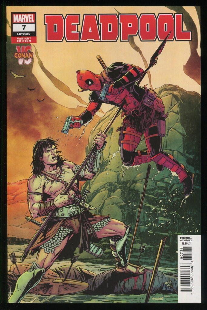 Deadpool 7 Christmas Missed Us Comic vs Conan Variant Cover Kill Santa ...