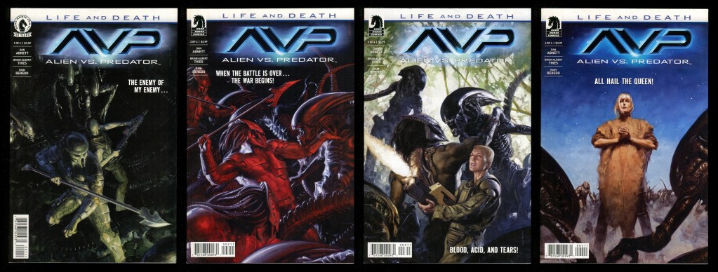 Alien vs Predator Life and Death Comic Set 1-2-3-4 Lot ...